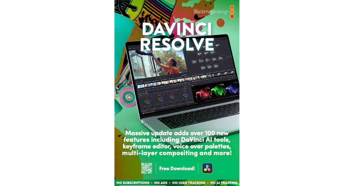 ブラックマジックデザインの教育機関向け支援プログラム、先着100校に「DaVinci Resolve Studio」を無償提供へ|EdTechZine（エドテックジン）