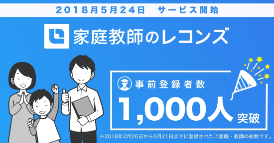 葵、家庭教師のCtoCマッチングサービス「家庭教師のレコンズ」の提供を開始|EdTechZine（エドテックジン）